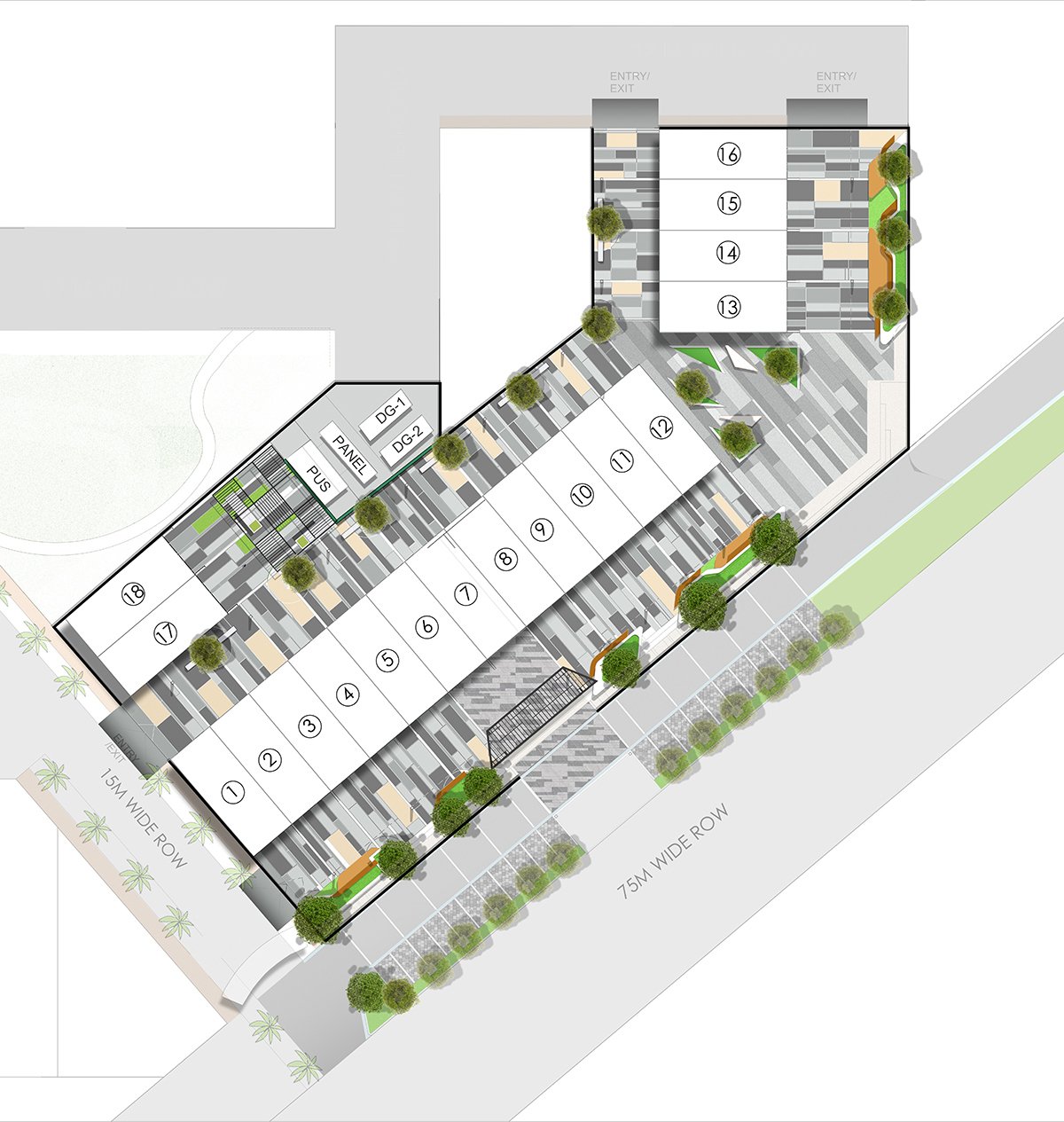 DESIGN ACCORD: Landscape Projects Detail : Experion Hub 108, Gurugram